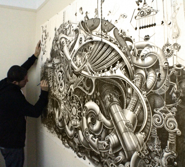Gigantic Drawing Features Tiny Details of a Fantastic World | My Modern Met