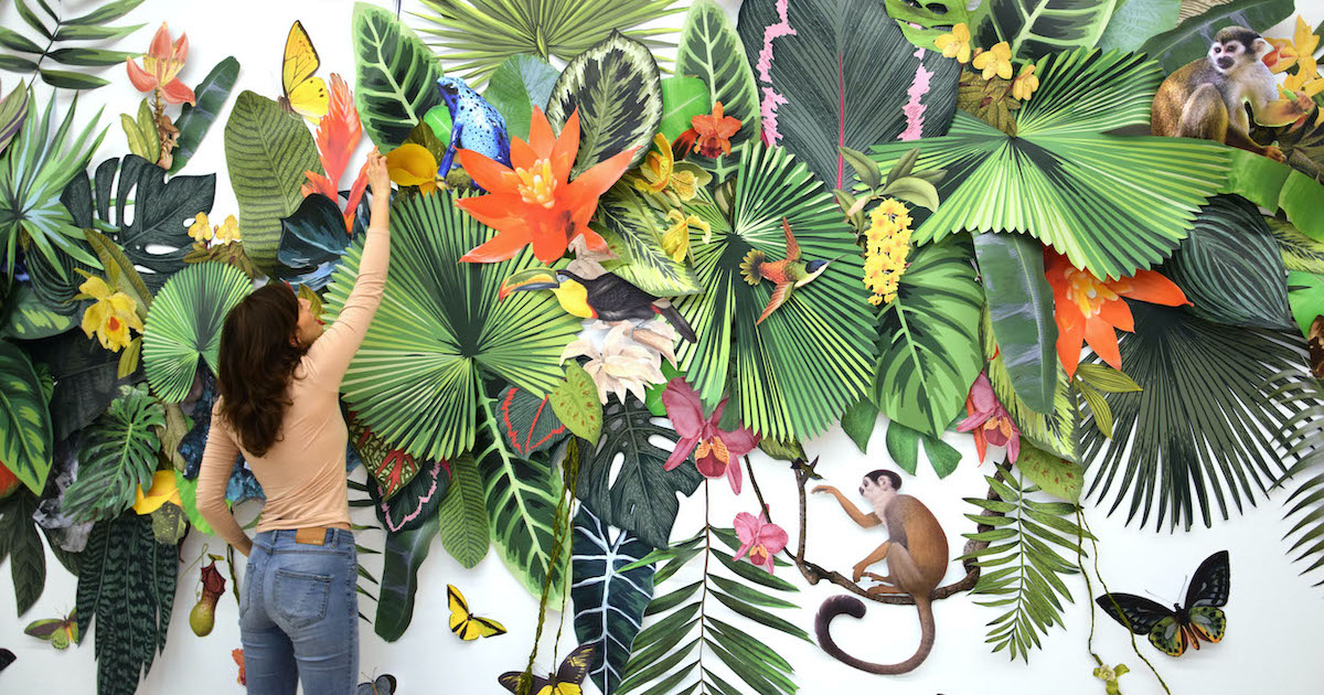 Colorful Installation Invites Viewers to an Immersive Collage of Earth ...