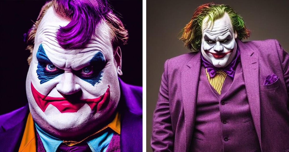 AI-Generated Art Reimagines Chris Farley as the Joker from Batman | My ...