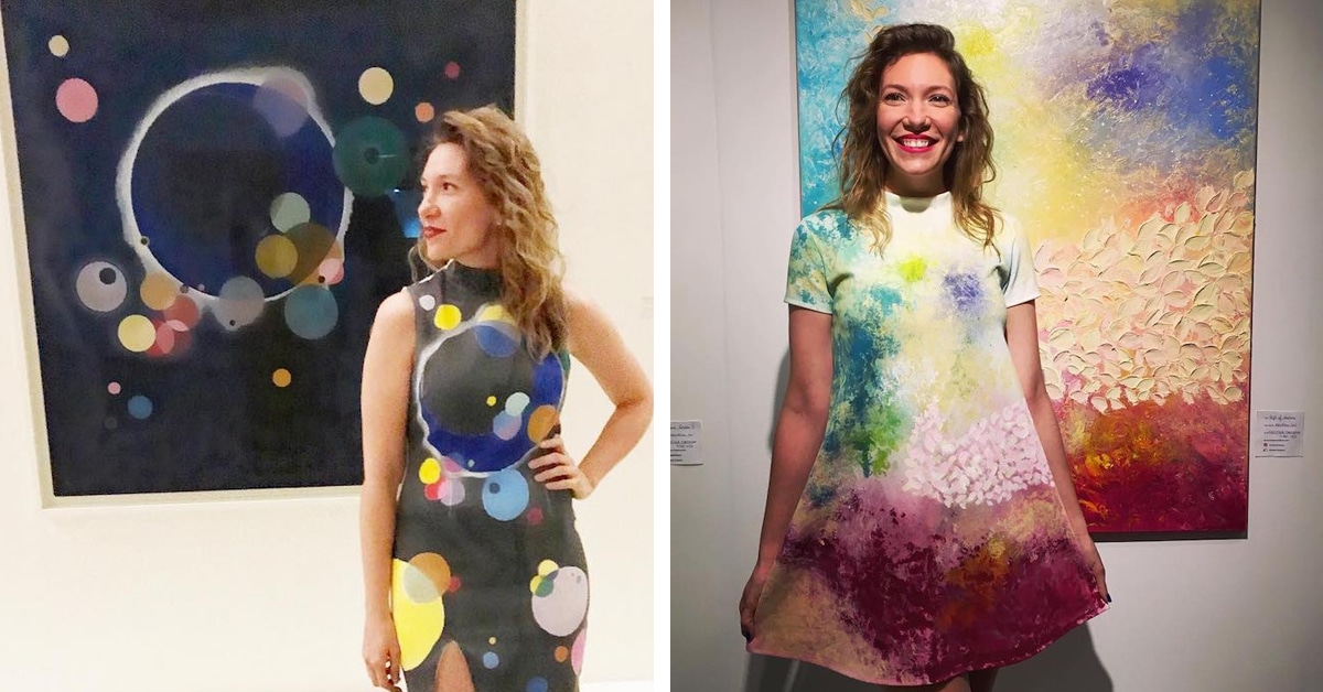 Designer Creates Outfits that Perfectly Match the Masterpieces She’s ...