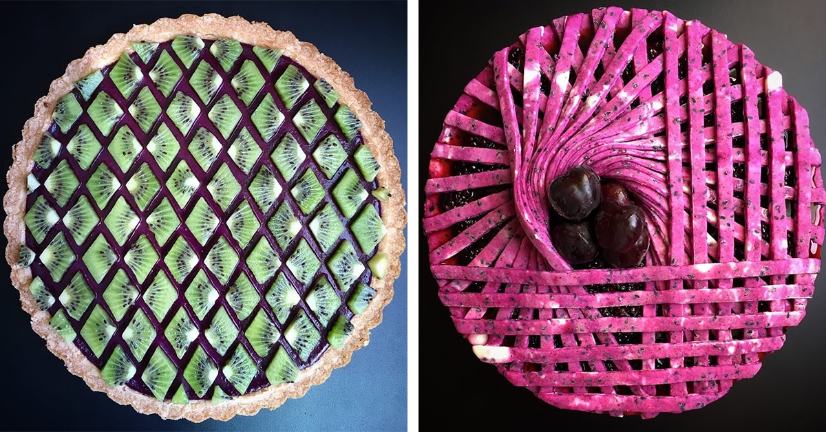 Baker Creates Geometric Pies With Mesmerizing Colors and Patterns | My ...