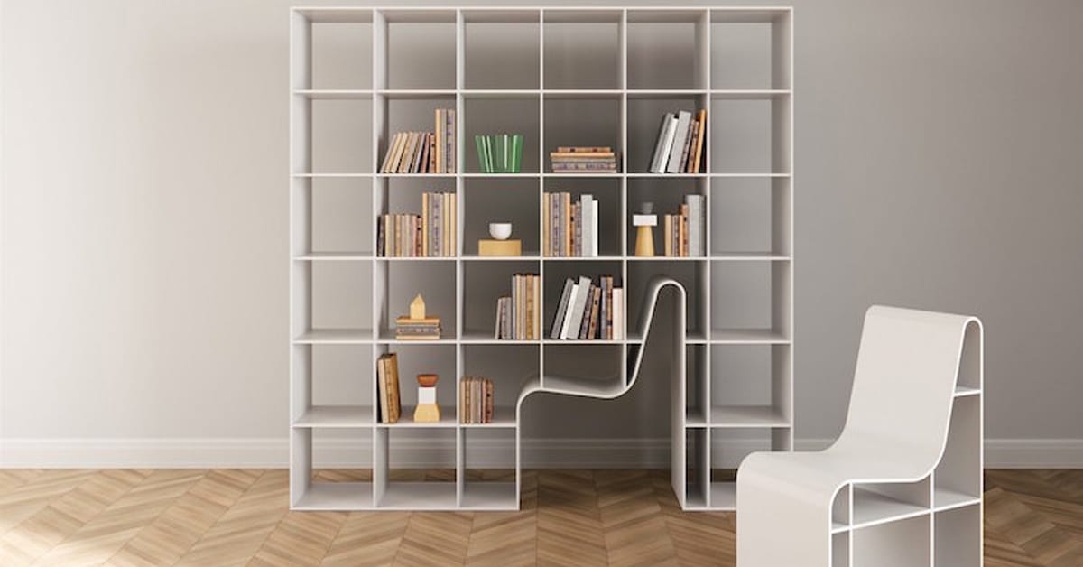 ‘Bookchair’ Doubles as Shelving and Seating with Chair That Blends into ...