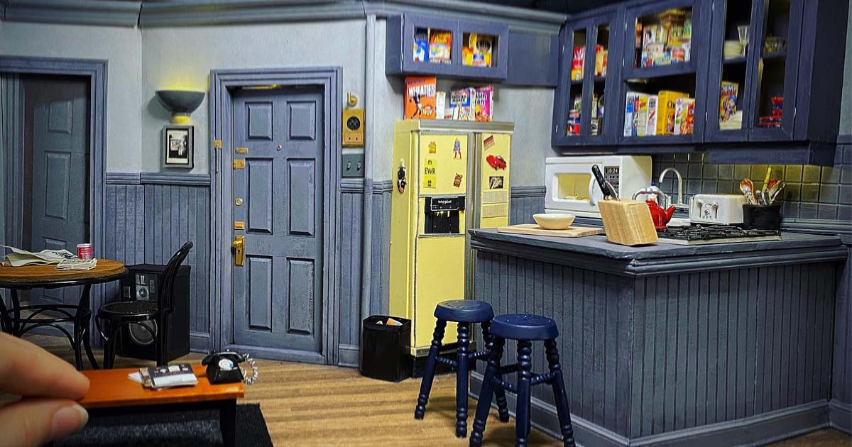 Artist Shrinks Iconic Television Sets Into Perfectly Crafted Miniature ...