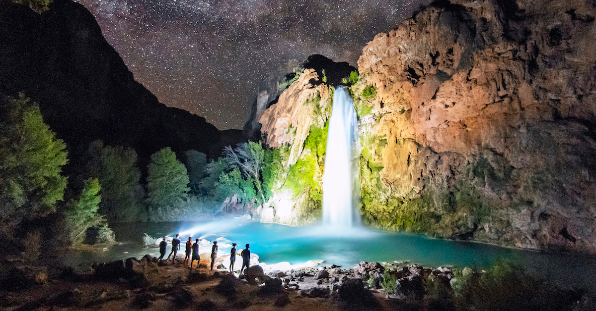 “Magical” Waterfall Glowing at Night Captured With a Simple Lighting ...