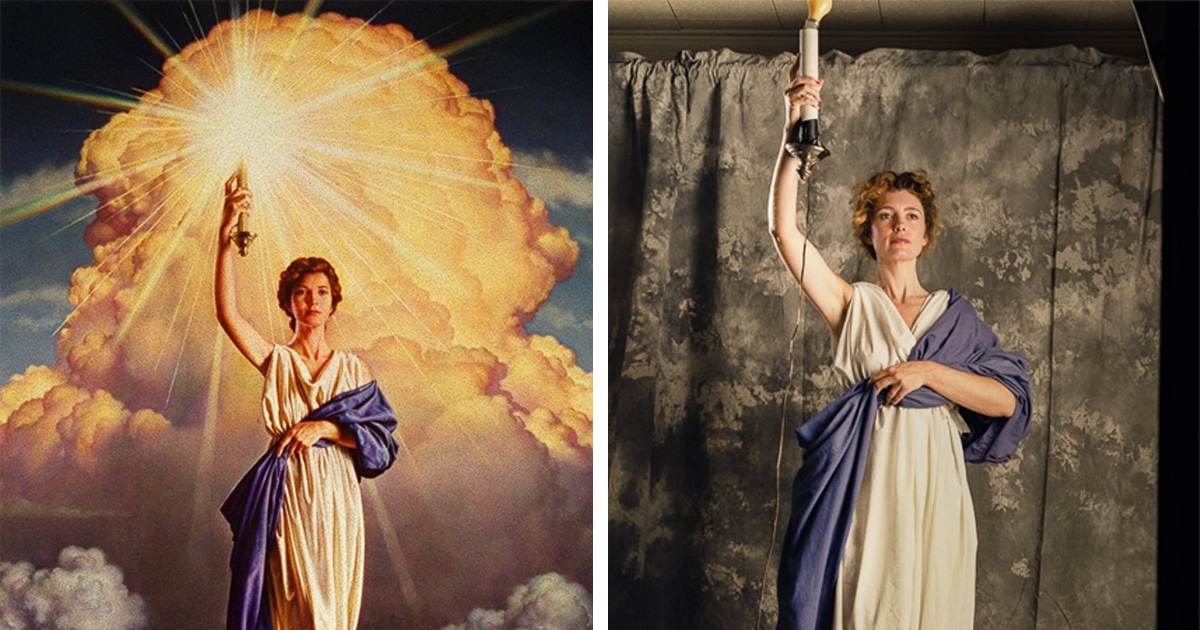 The Original Photo That Inspired the Iconic Columbia Pictures “Torch ...