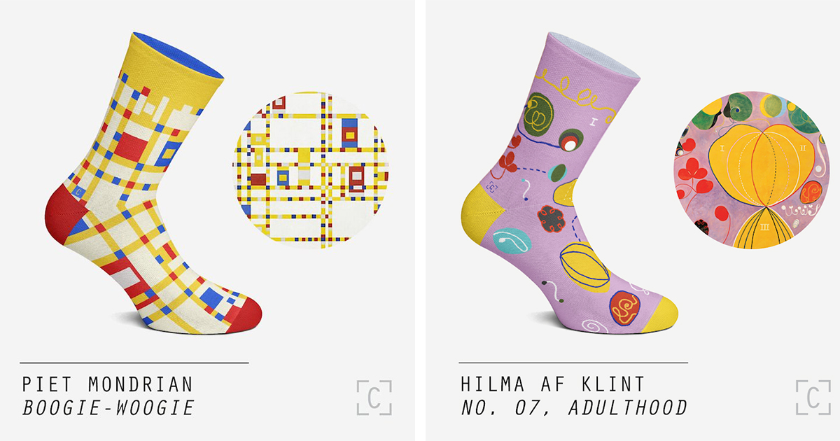 Treat Your Feet to These Artistic Socks Inspired by Famous Masterpieces ...