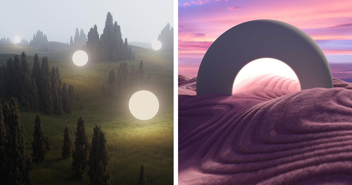 Dreamy Landscapes Accented With Glowing Lights Inspire Relaxation | My ...