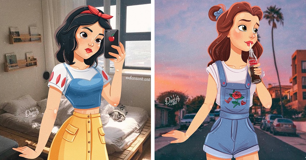 Disney Princesses Creatively Reimagined as Modern-Day Millennials | My ...