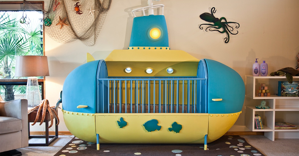 Creative Dad’s DIY Submarine Crib Turns Naptime into an Under-the-Sea ...