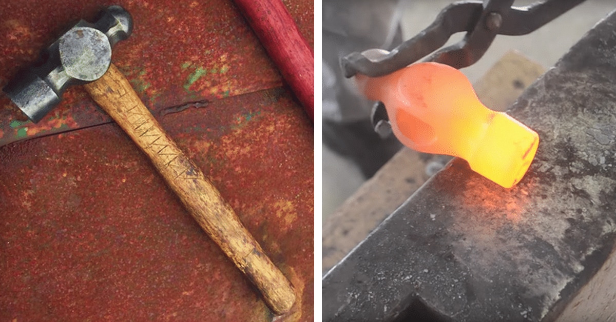 Man Transforms an Ordinary Hammer into a Super-Sharp Tomahawk Axe | My ...