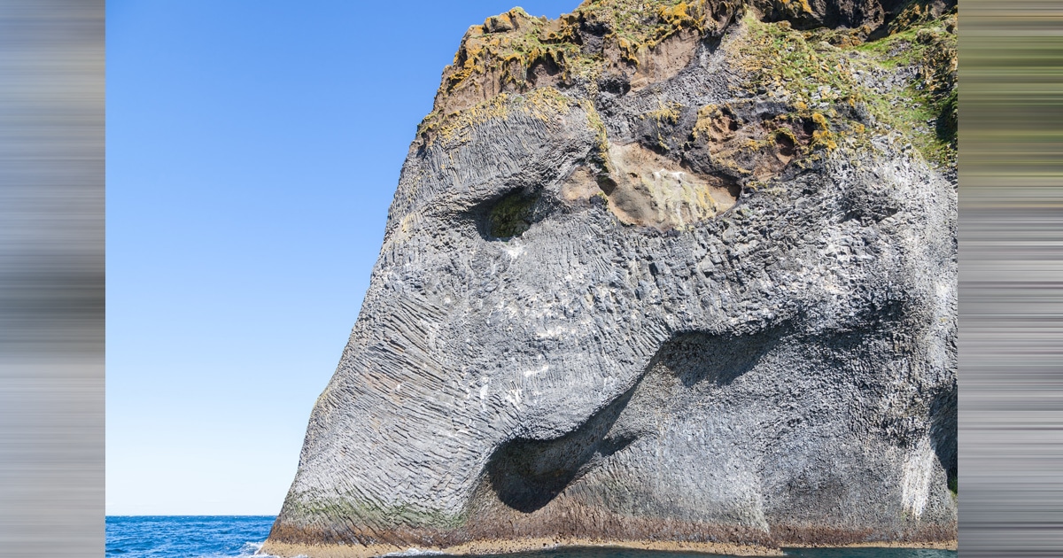 Natural Rock Formation Looks Like an Elephant Drinking from the Ocean ...