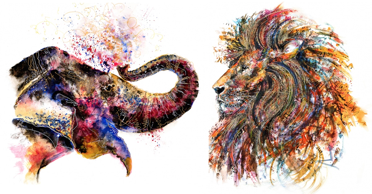 Colorful Paintings Visualize the Energetic Souls of Wildlife | My ...