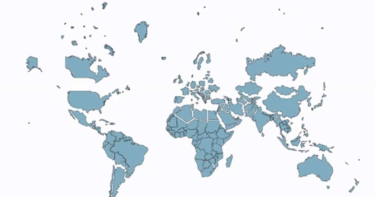 Clever GIF Shows How the World Map You Know Isn’t Correct | My Modern Met
