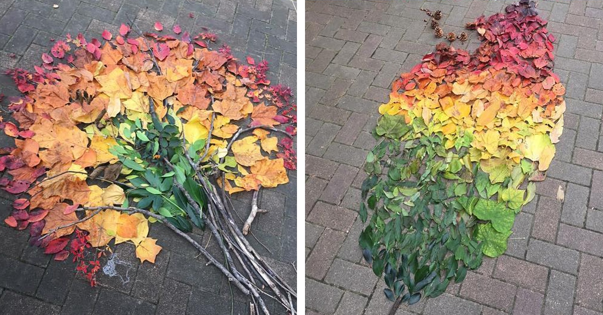 People in Japan Are Turning Vibrant Foliage Into Stunning “Fallen Leaf ...