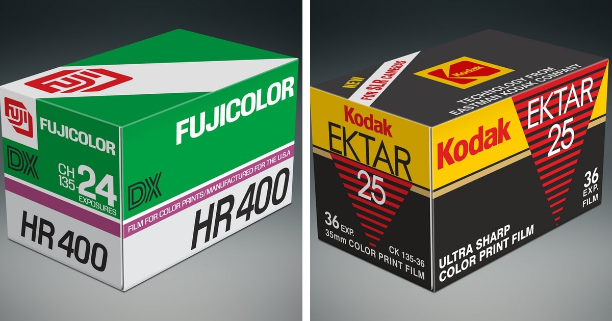 Photography Lover Spends Four Years Illustrating 1,000 35mm Film Boxes ...