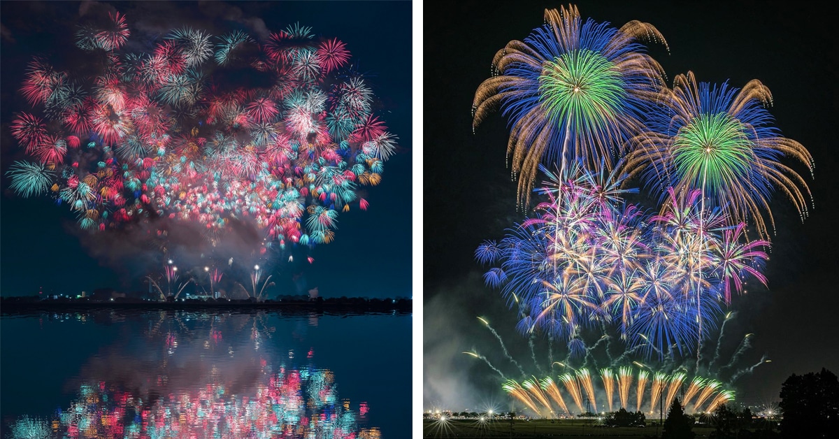Spectacular “Light Bouquets” Captured From Japan’s Summer Fireworks ...