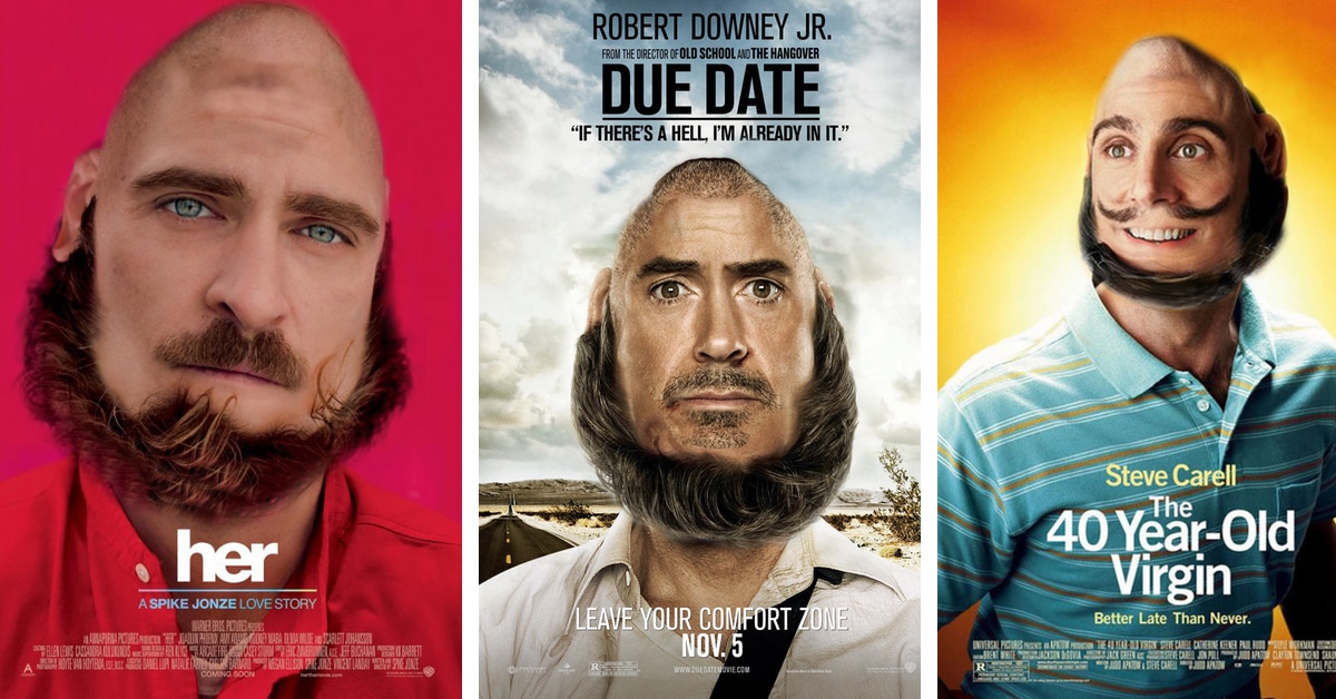 Funny Movie Posters Reimagine Celebrities With Bizarre “Face Flips ...