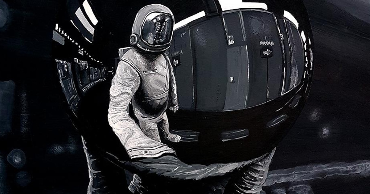 Surreal Astronaut Painting Puts a Contemporary Spin on Famous M.C ...