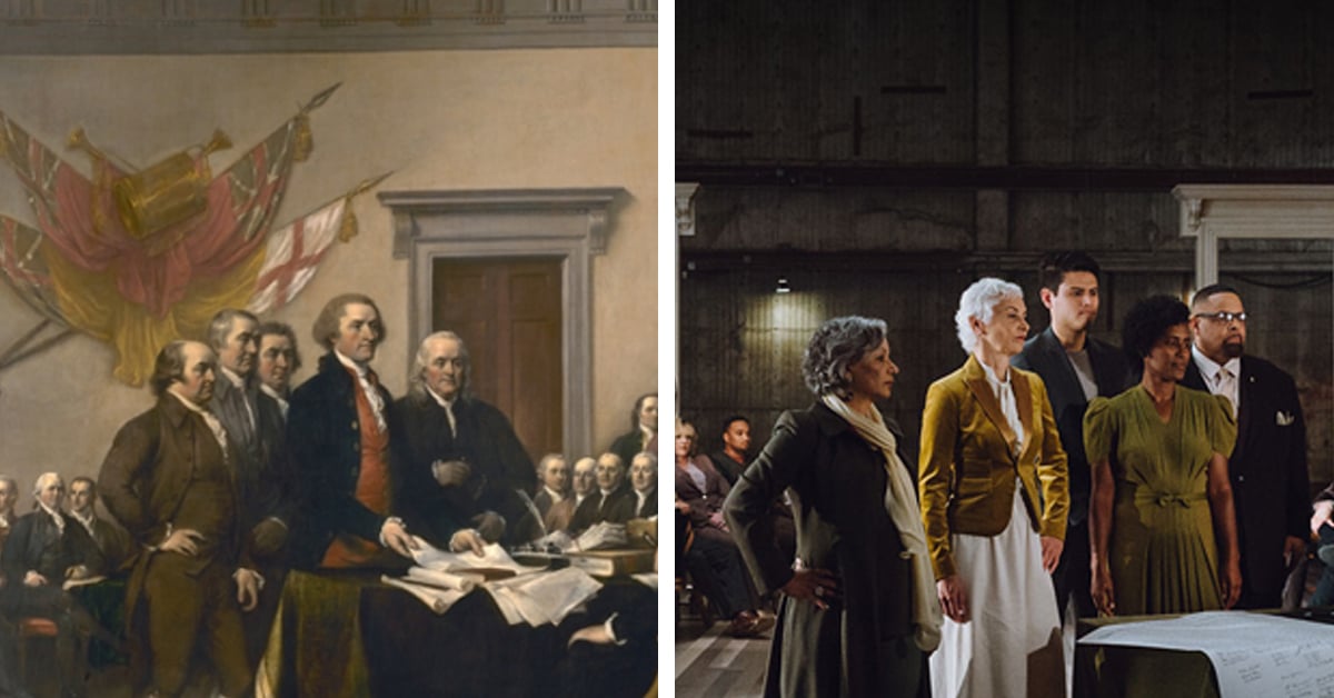 Descendants of the U.S. Founding Fathers Recreate Iconic Painting 241 ...