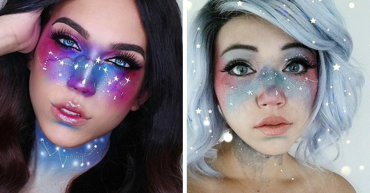 “Galaxy Makeup” Trend Has People Painting Constellation Freckles on ...