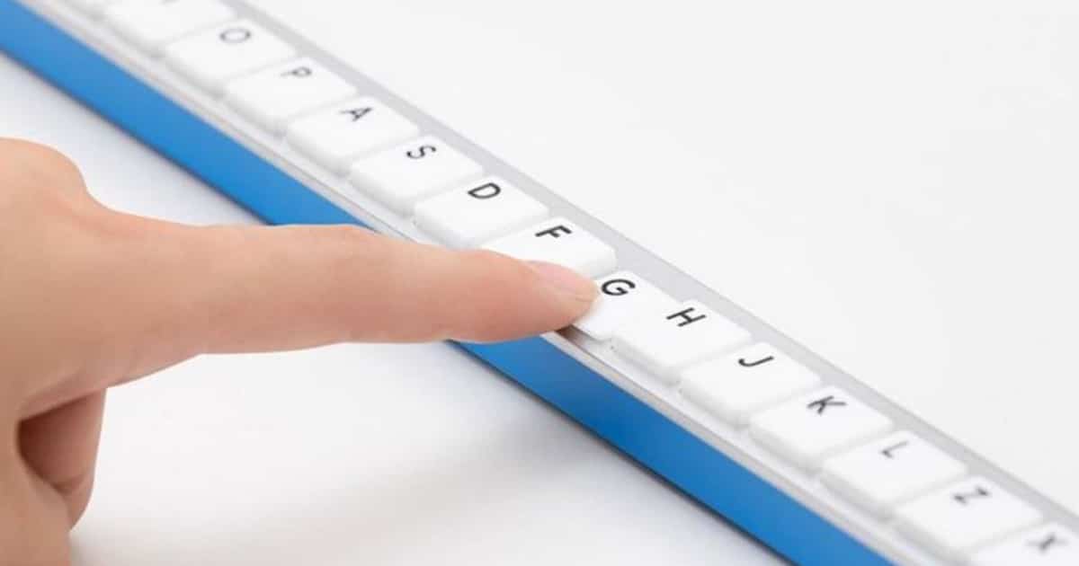Google Japan Created a Single-Row Keyboard to “Save Space” | My Modern Met