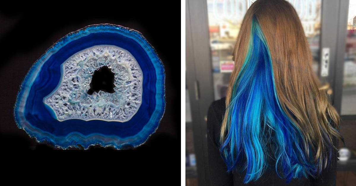 “Geode Hair” Trend Adds Pops of Color Hidden within Natural Hair | My ...