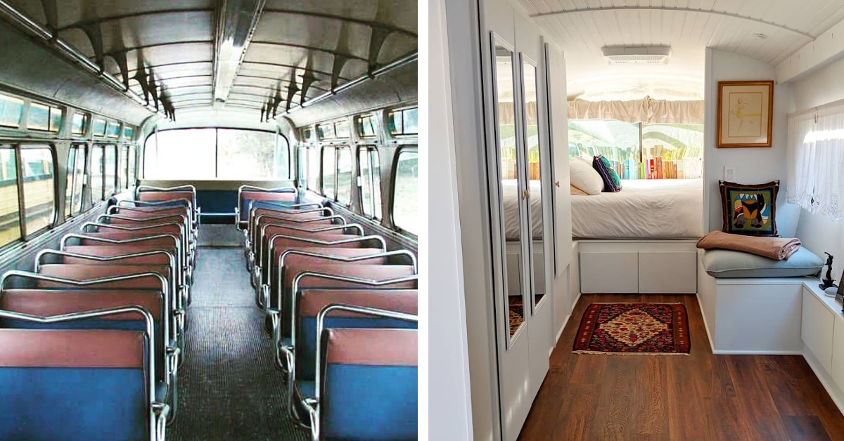 Vintage Greyhound Bus Converted Into Stylish Minimalist Home Is Now For ...