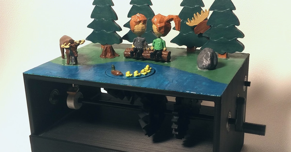 Romantic Man Builds a Vintage-Inspired Mechanical Toy for His ...