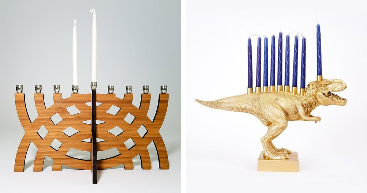 13 Fun, Elegant, and Artsy Hanukkah Menorahs for the Festival of Lights ...