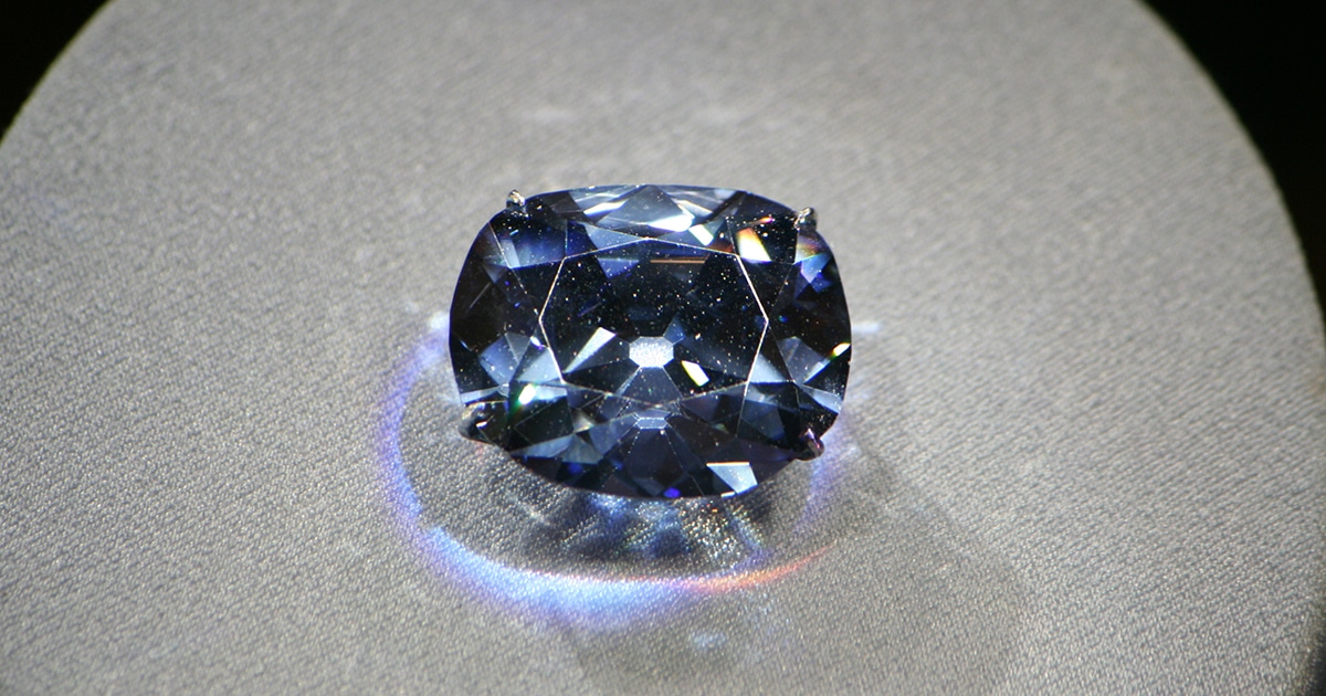 Learn About the Hope Diamond, A Stunning Blue Stone Some Say Is Cursed ...