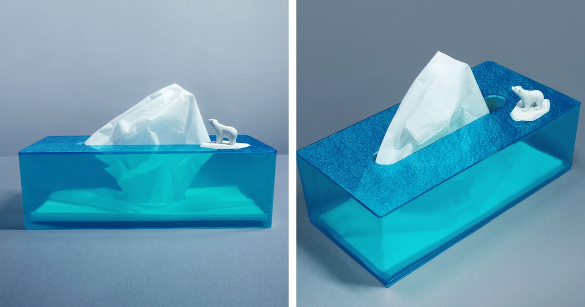 Tissue Box Is Ingeniously Designed To Look Like a Floating Iceberg | My ...