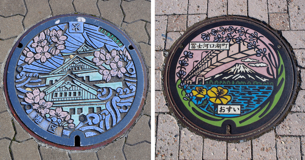 Japan’s Manhole Covers Colorfully Decorate the Streets of Each ...