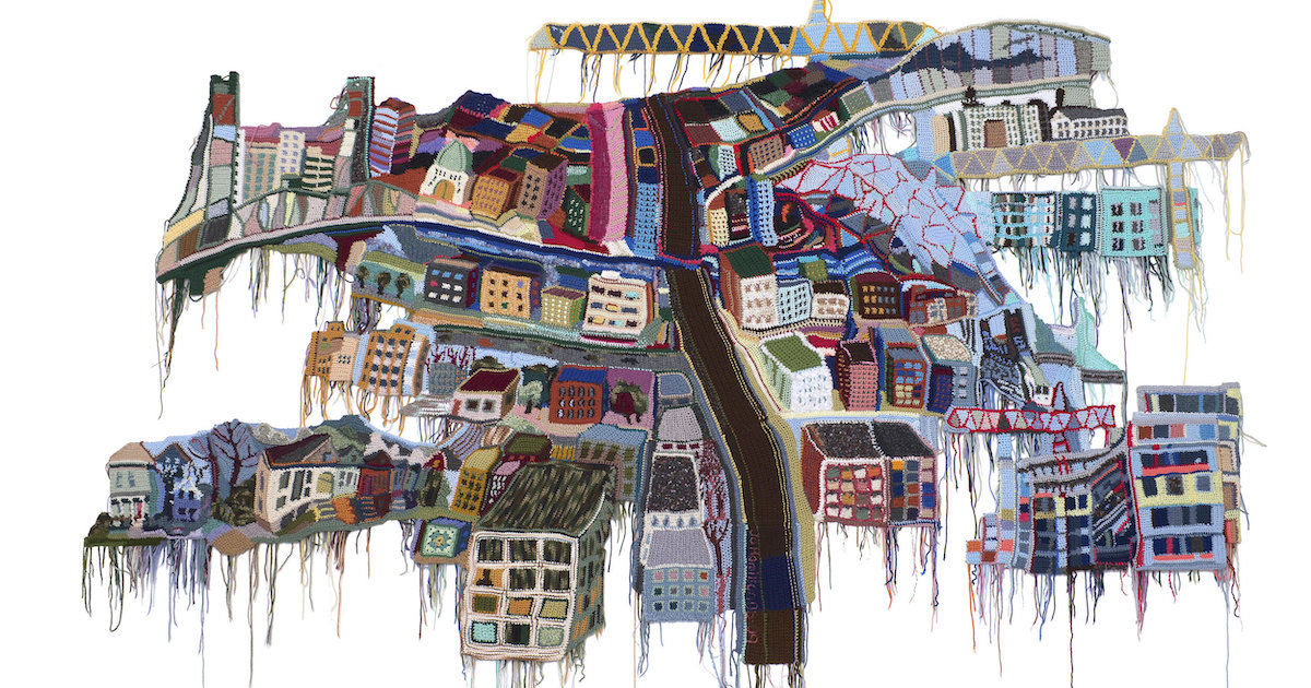 Artist Reuses Yarn and Discarded Plastics To Create Crocheted Art About ...