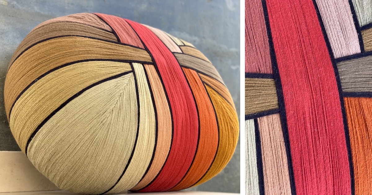 Artist Interlaces Colorful Woolen Yarn to Create Mesmerizing Objects ...
