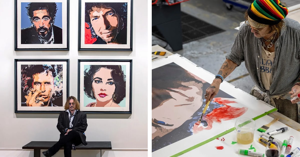 Johnny Depp Debuts His First Art Collection, Makes $3.6 Million “Almost ...