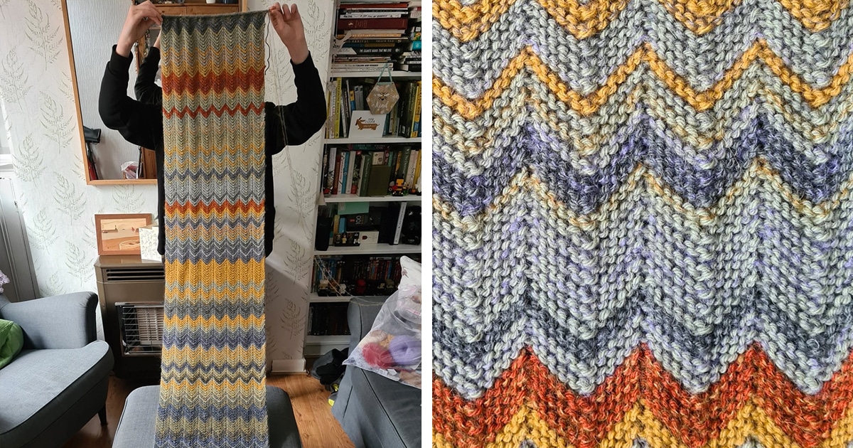 Artist Knits “Temperature Scarf” To Track Climate Change Every Day for ...