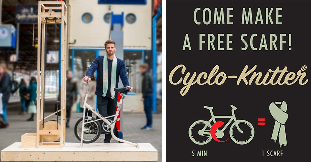 Designer Invents Pedal-Powered Knitting Machine to Make Waiting For a ...