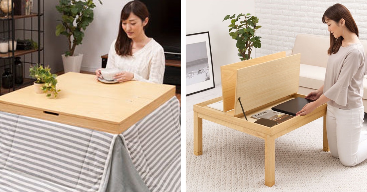 Japan’s Heated Tables with Built-In Blankets Now Also Have Storage ...