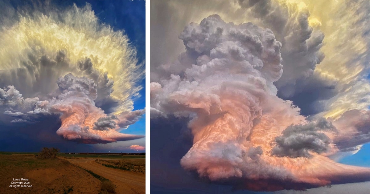 Photographer Captures Storm Cloud That Looks Like a Fiery Explosion in ...