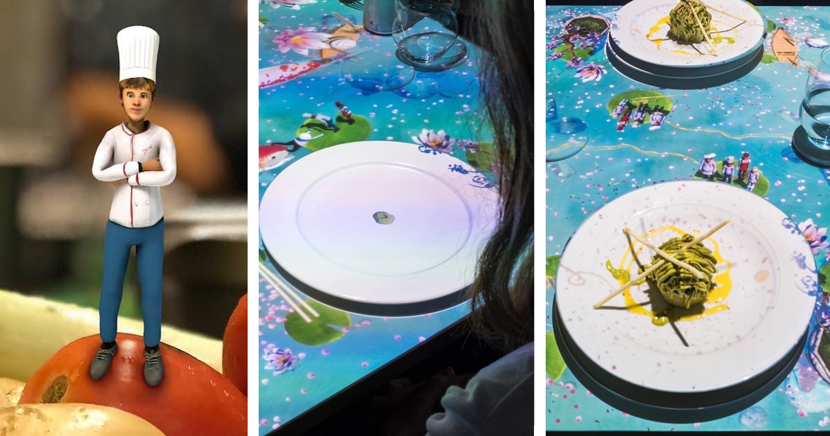 This Restaurant Video Projects a Tiny Chef on Your Table as Your Food ...