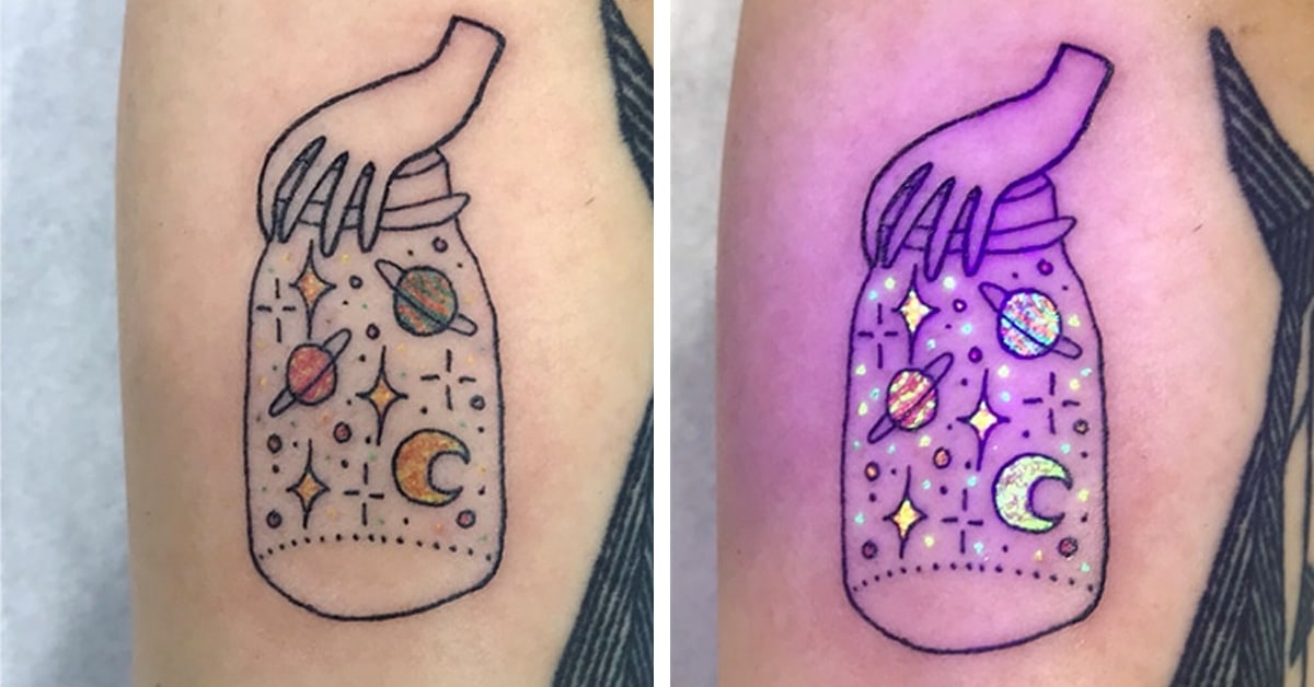 Artist’s Illustrative UV Tattoos Come to Life and Glow Under Blacklight ...