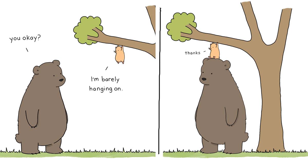 Sweet Animal Comics About Friendship Remind Us Why We Should Show Up ...