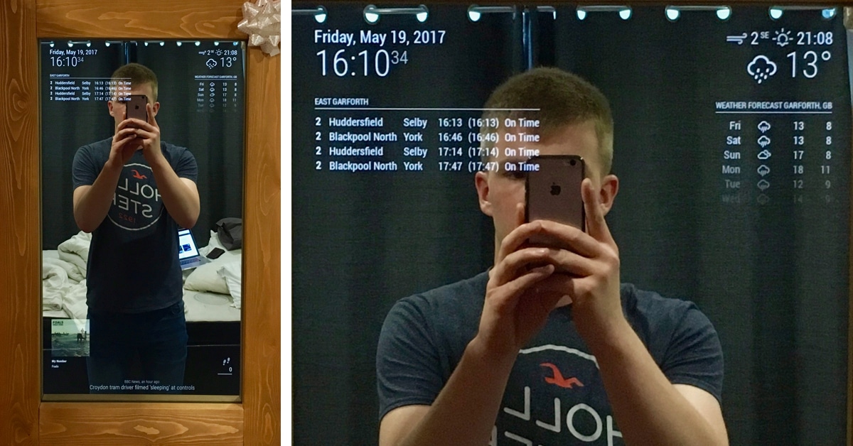 Man Reveals How to Build Your Own Futuristic “Magic Mirror” in Helpful ...