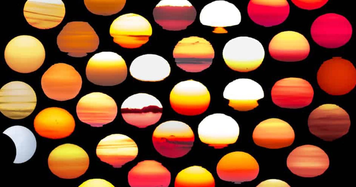 49 Photos of the Sun Arranged to Showcase Its Impressive Array of Warm ...