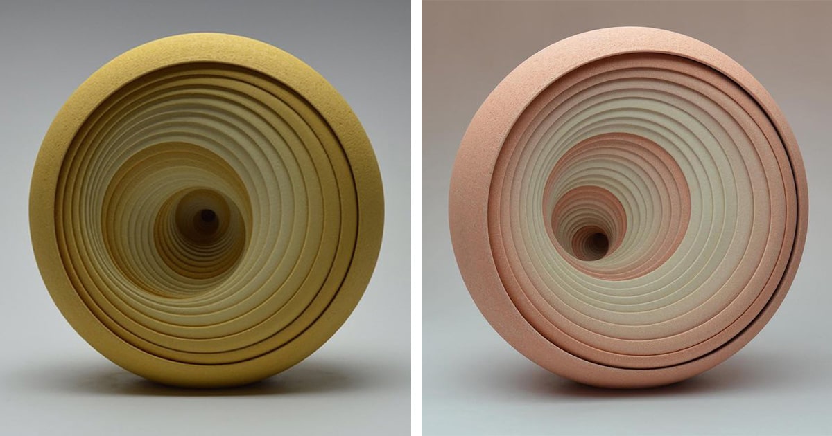 Hypnotic Ceramic Sculptures Juggle Soothing Circles in Nested Shells ...