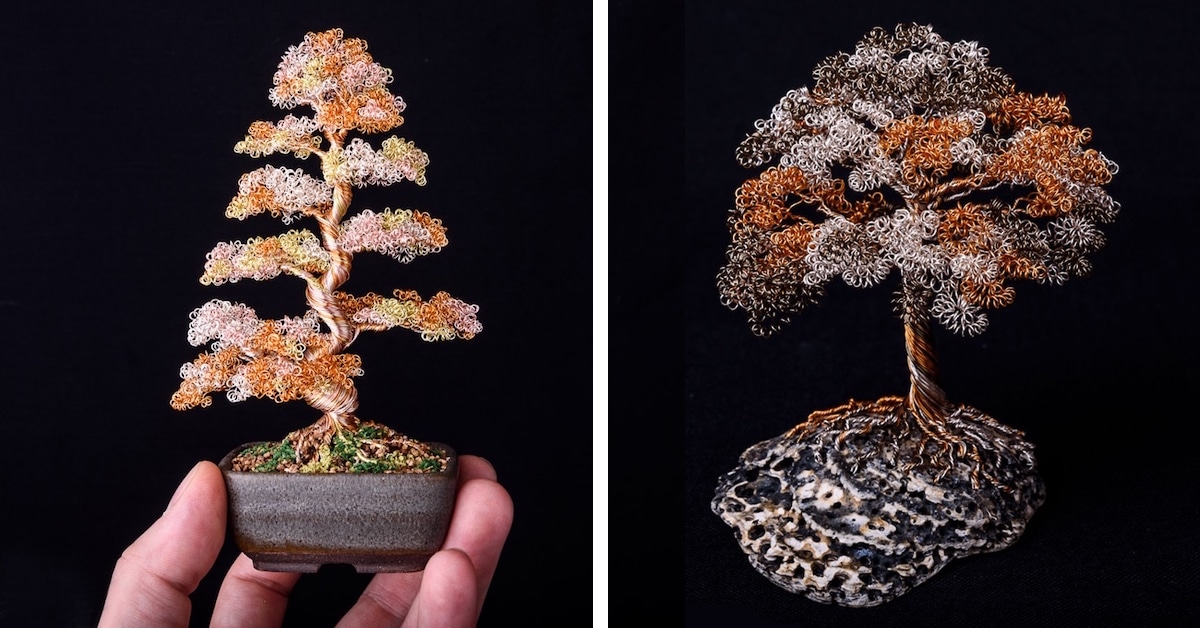 Artist Turns Metal Wire into Bonsai Trees That Will Live Forever | My ...