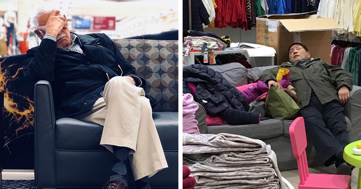 Funny Photos of “Miserable Men” Who Just Want the Shopping Trip to Be ...