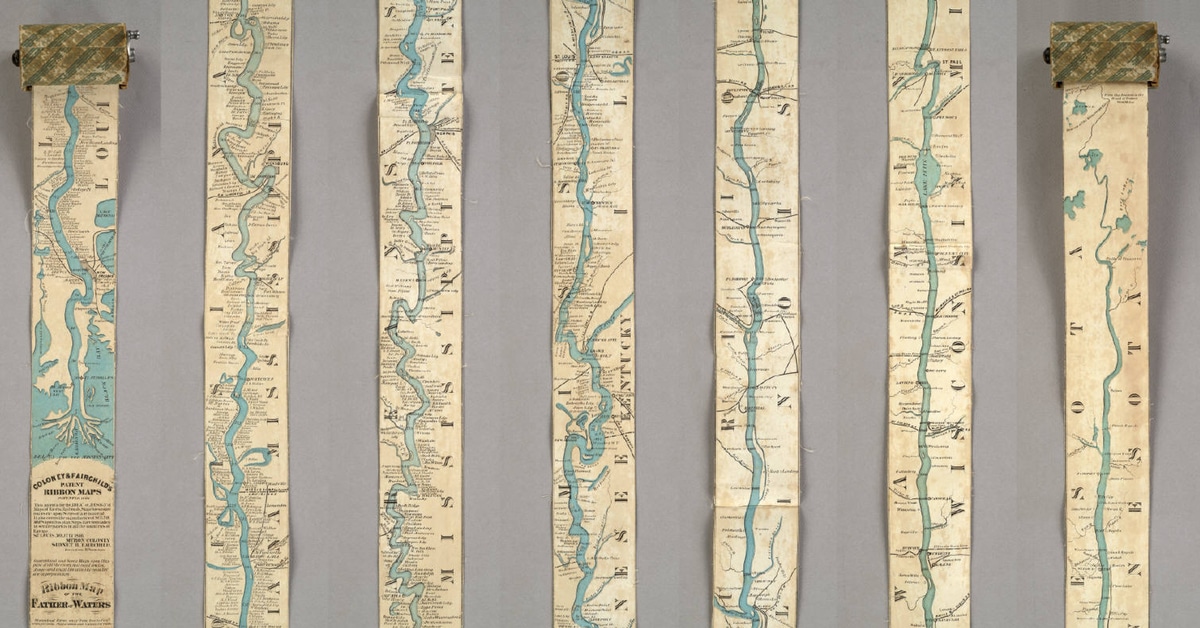 19th-Century ‘Ribbon Maps’ Let You Put the Entire Mississippi River in ...