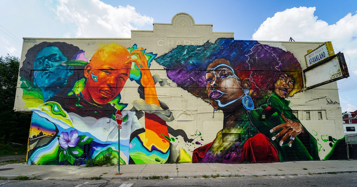 Black Artists Revitalize the Streets of Detroit With a Colorful Mural ...