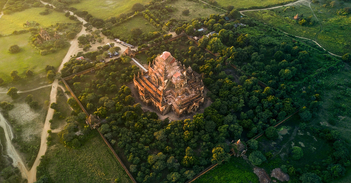 Stunning Aerial Photos Showcase the Dazzling Buddhist Temples of ...